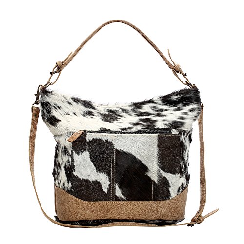 Myra Bag Dual Strap Cowhide & Leather Tote Bag S-1168