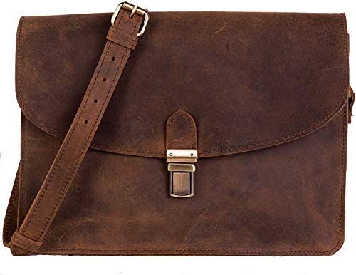 Komal's Passion Leather Crossbody Bag for women 10 inch purse tote ladies bags satchel travel tote shoulder bag