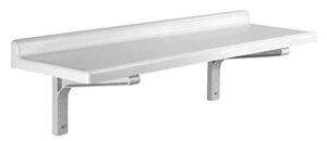 cambro csws1448sk480 camshelving wall shelf solid 14″ x 48″ speckled gray case of 1