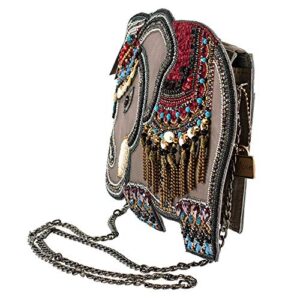 Mary Frances Trunk Show Beaded Crossbody Handbag, Multi