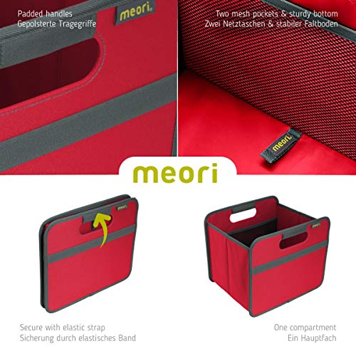 meori Small Collapsible Storage Bin, Fabric Storage Cube, with Dual Handles for Shelves, Small Storage Containers for Organizing