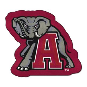 fanmats 8310 university of alabama crimson tide nylon mascot shaped rug