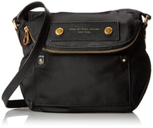 marc by marc jacobs preppy nylon mini natasha cross body bag, black, one size