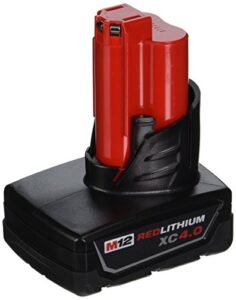 milwaukee 48-11-2440 m12 redlithium xc 4.0 extended capacity battery pack