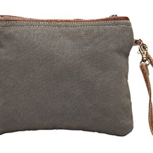 Myra Bag Adventure Begins Upcycled Canvas Wristlet Bag S-1020