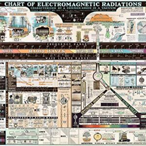 Chart of Electromagnetic Radiations | Science Teacher Gift Wall Art Poster (3 Sizes) (23"x33")