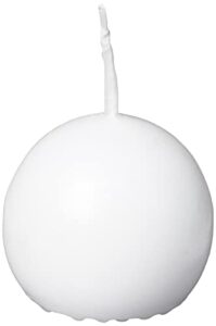 biedermann 12 small ball candles, white