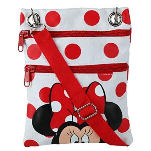 Disney Polka Dot Minnie Mouse Passport Crossbody Bag