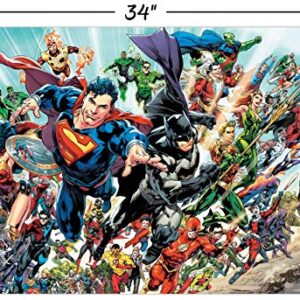 Trends International DC Comics-Justice League Rebirth-Group Wall Poster, 22.375" x 34", Unframed Version, Bedroom