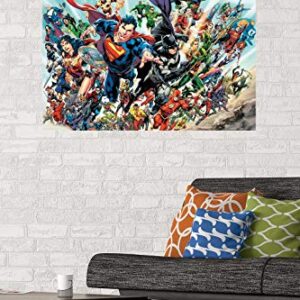 Trends International DC Comics-Justice League Rebirth-Group Wall Poster, 22.375" x 34", Unframed Version, Bedroom