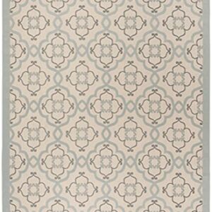 Martha Stewart by SAFAVIEH Collection 8' x 11'2" Yucca Plant MSR4262 Province Indoor/ Outdoor Waterproof Easy-Cleaning Patio Backyard Mudroom Area-Rug