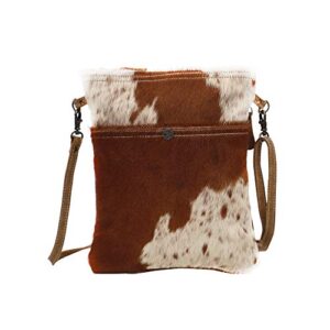 myra bag women’s hair-on crossbody brown one size