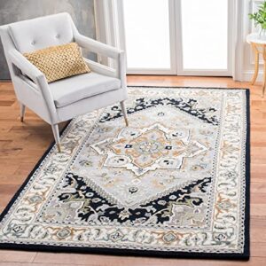 SAFAVIEH Heritage Collection 2' x 3' Red HG625A Handmade Traditional Oriental Premium Wool Accent Rug