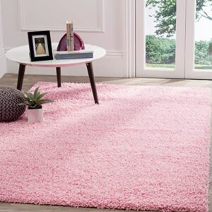 SAFAVIEH Athens Shag Collection 3' x 5' Red SGA119R Non-Shedding Living Room Bedroom Dining Room Entryway Plush 1.5-inch Thick Area Rug