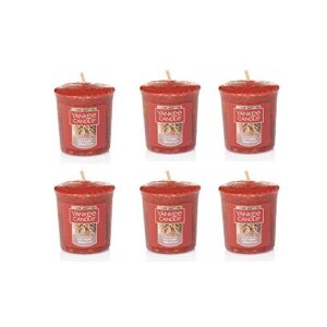 yankee candle lot of 6 autumn wreath votive candles