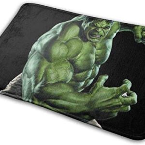 Uphome Area Rugs 18x30 Velveteen Bath Rugs Non-Slip Door Carpet Microfiber Absorbent Machine-Washable Floor Accent Rug for Bedside Throw Mat-Cool Hulk