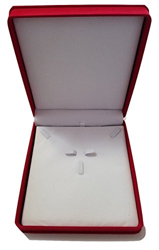 JM Future Velvet Set Gift Box for Jewelry, Necklace/Earring/Bracelet, X-Large, Red