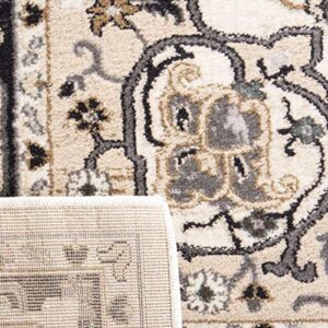 SAFAVIEH Lyndhurst Collection 4' x 6' Cream / Navy LNH334K Traditional Oriental Non-Shedding Living Room Bedroom Accent Rug