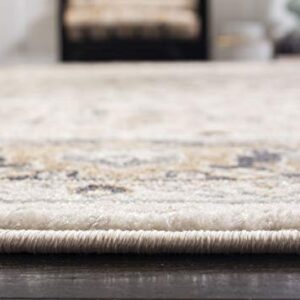 SAFAVIEH Lyndhurst Collection 4' x 6' Cream / Navy LNH334K Traditional Oriental Non-Shedding Living Room Bedroom Accent Rug