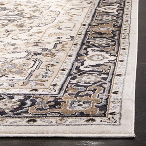 SAFAVIEH Lyndhurst Collection 4' x 6' Cream / Navy LNH334K Traditional Oriental Non-Shedding Living Room Bedroom Accent Rug