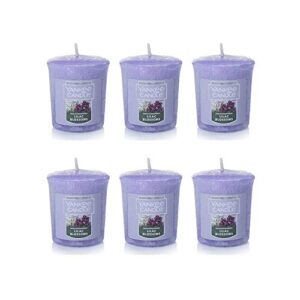 yankee candle lot of 6 lilac blossoms votive candles