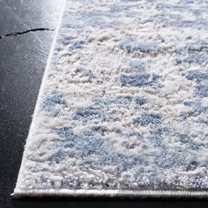 SAFAVIEH Amelia Collection 8' x 10' Grey/Blue ALA705F Modern Abstract Non-Shedding Living Room Bedroom Dining Home Office Area Rug