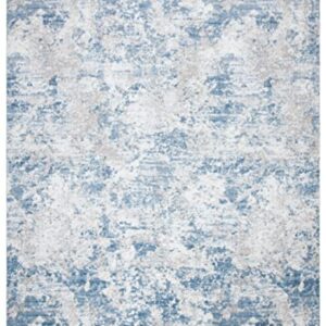 SAFAVIEH Amelia Collection 8' x 10' Grey/Blue ALA705F Modern Abstract Non-Shedding Living Room Bedroom Dining Home Office Area Rug