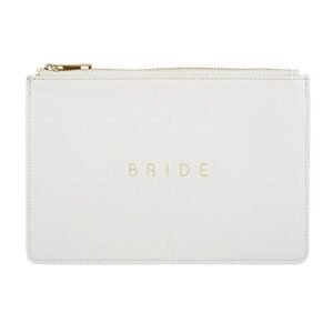 santa barbara design studio wedding pouch, 9 1/2 inch, white