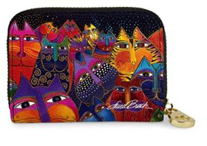 rfid secure armored zipper wallet by laurel burch (fantasticats)