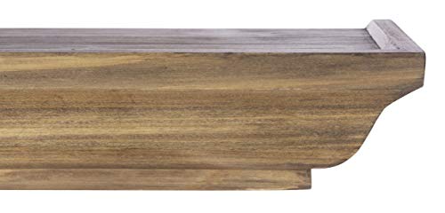 kieragrace Muskoka Fitz Wood Shelves - Walnut, 36", Set of 3