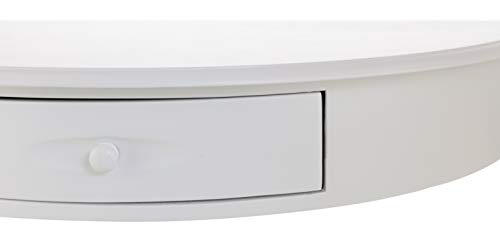 kieragrace Providence Morris Half Moon Shelf - White, Matte Finish