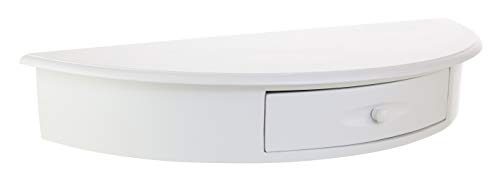 kieragrace Providence Morris Half Moon Shelf - White, Matte Finish