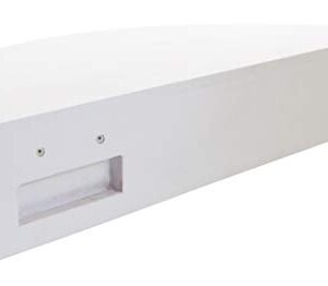 kieragrace Providence Morris Half Moon Shelf - White, Matte Finish