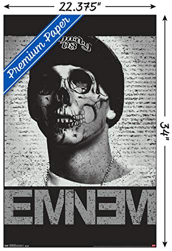 Trends International Eminem - Skull Wall Poster, 22.375" x 34", Premium Unframed Version