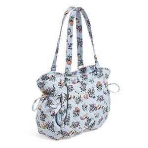 Vera Bradley Women's Cotton Glenna Satchel Purse, Hedgehog Wild - Recycled Cotton, One Size