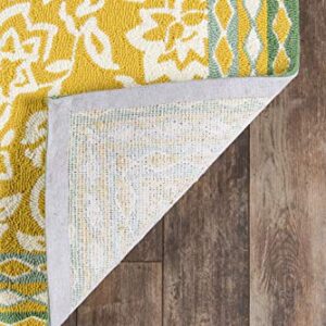 Madcap Cottage Under A Loggia Rokeby Road Area, Indoor Outdoor Rug, Yellow, 8' X 10'