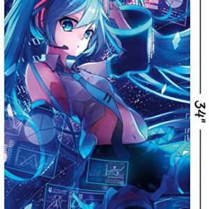 Trends International Hatsune Miku - Screens Wall Poster, 22.375" x 34", Unframed Version