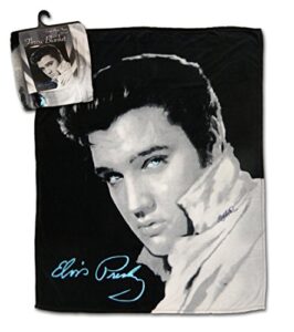 elvis throw blanket “black & white” photo