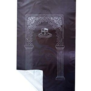 Set 8 Pockets Prayer Rug Mat Travel Portable Gift Outdoor Musallah Pads Carpet Outing Picnic Salah