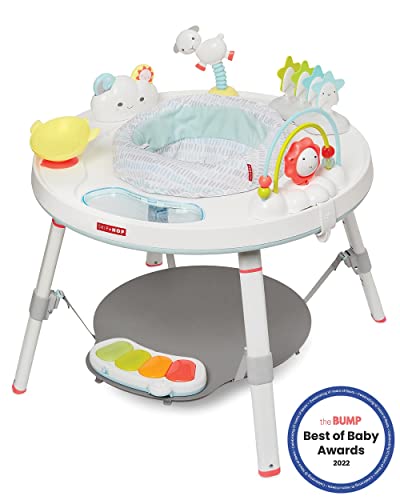 Skip Hop Baby Activity Center: Interactive Play Center with 3-Stage Grow-with-Me Functionality, 4mo+, Silver Lining Cloud