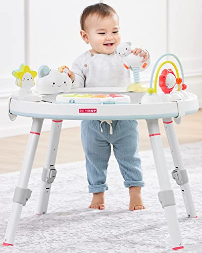 Skip Hop Baby Activity Center: Interactive Play Center with 3-Stage Grow-with-Me Functionality, 4mo+, Silver Lining Cloud