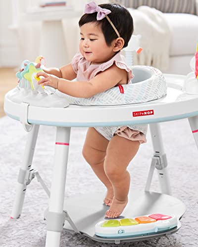 Skip Hop Baby Activity Center: Interactive Play Center with 3-Stage Grow-with-Me Functionality, 4mo+, Silver Lining Cloud