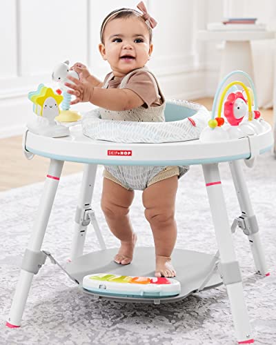 Skip Hop Baby Activity Center: Interactive Play Center with 3-Stage Grow-with-Me Functionality, 4mo+, Silver Lining Cloud