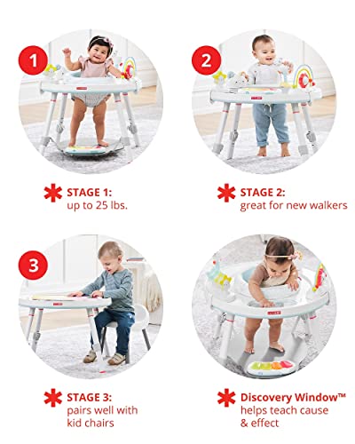 Skip Hop Baby Activity Center: Interactive Play Center with 3-Stage Grow-with-Me Functionality, 4mo+, Silver Lining Cloud