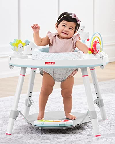 Skip Hop Baby Activity Center: Interactive Play Center with 3-Stage Grow-with-Me Functionality, 4mo+, Silver Lining Cloud