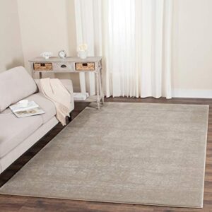 SAFAVIEH Carnegie Collection 5'1" x 7'6" Light Beige/Cream CNG631B Vintage Distressed Non-Shedding Living Room Bedroom Area Rug