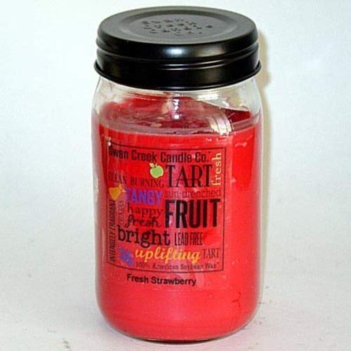 Swan Creek 100% American Soybean 24 Oz. Jar Candle - Fresh Strawberry