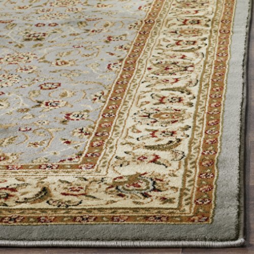 SAFAVIEH Lyndhurst Collection 2'3" x 4' Light Blue/Ivory LNH312B Traditional Oriental Non-Shedding Living Room Bedroom Accent Rug