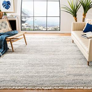 safavieh casablanca shag collection 8′ x 10′ aqua csb525j handmade fringe wool 0.8-inch thick area rug