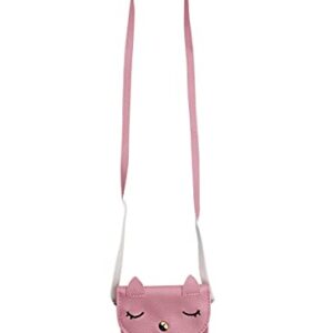 mossty Cute Cat Mini Tassel Bag Satchel Cross Body Bag Coin Candy Purse Messenger Bag